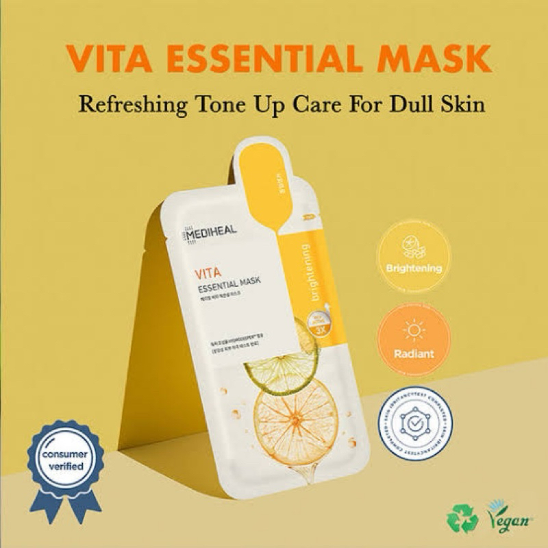 Jual Mediheal Vita Essential Mask 10pcs | Shopee Indonesia