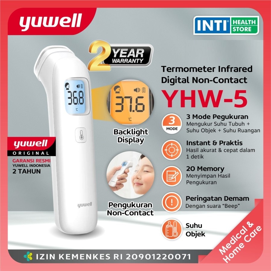 Jual Yuwell | Thermometer Infrared YHW-5 | Termometer Digital | Shopee ...