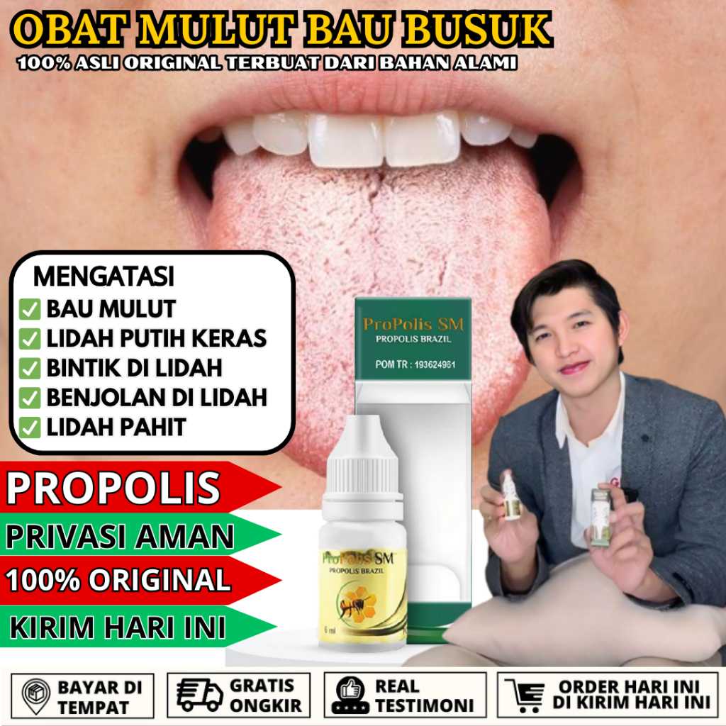 Jual Obat Mulut Bau Busuk Lidah Terasa Pahit Lidah Berwarna Putih ...