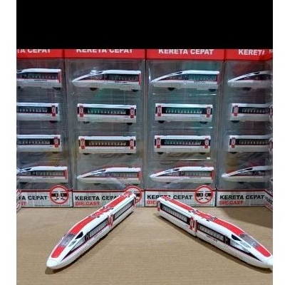 Jual Mainan anak / mainan diecast kereta api cepat whoosh jakarta - Surabaya / mainan anak ...