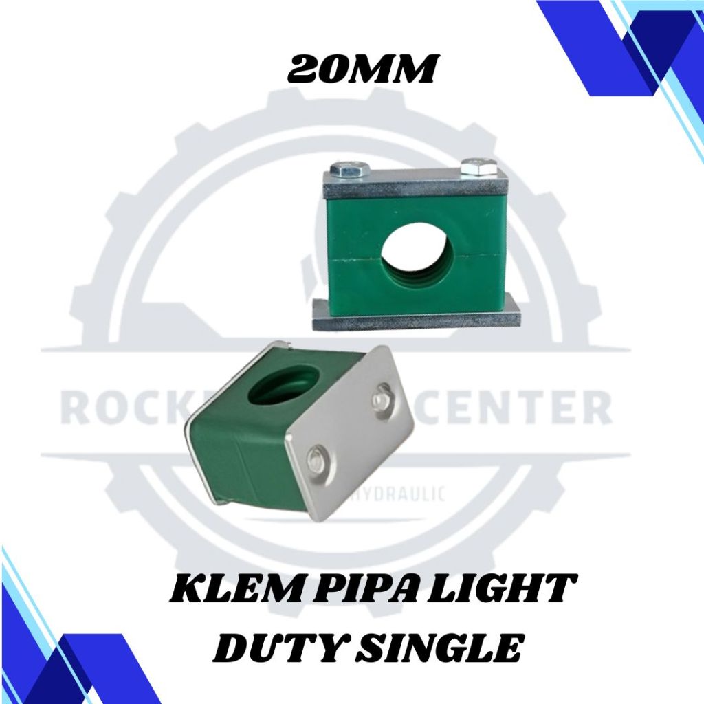 Jual 20MM KLEM PIPA HIDROLIK HEAVY DUTY SINGLE MODEL STAUFF / CLAMP ...