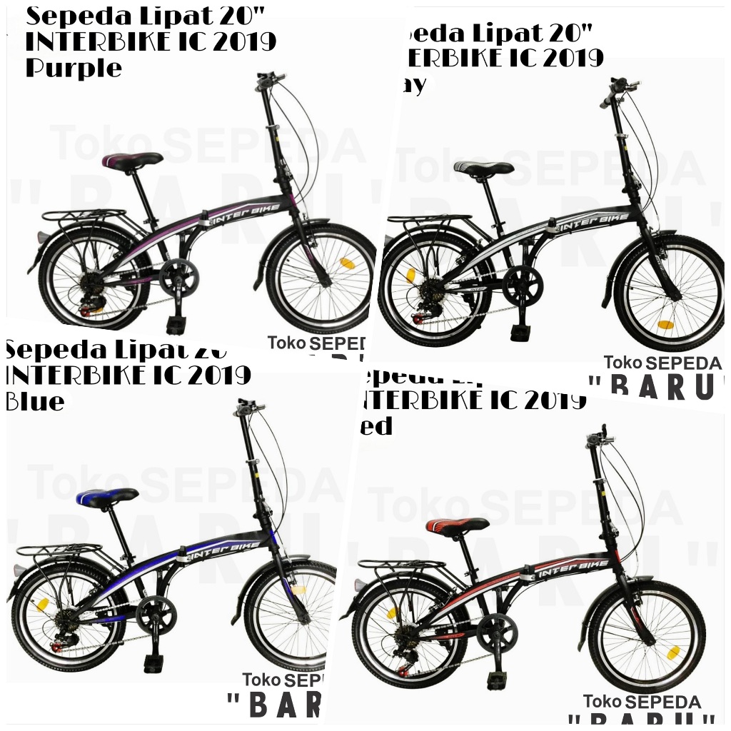 Jual TB - Sepeda Lipat INTERBIKE Ukuran 20 Inch | Shopee Indonesia