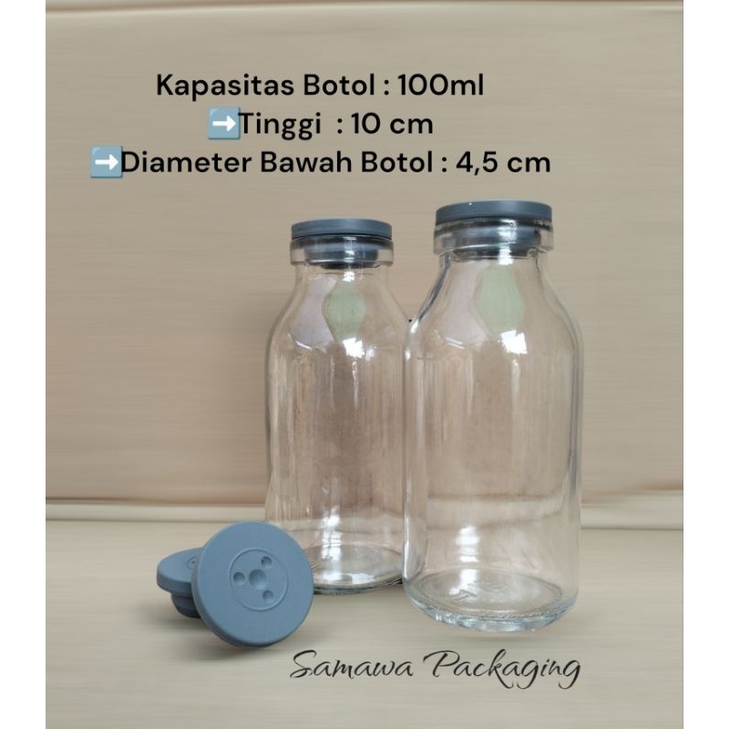 Jual Botol Kaca / Botol Asi 100ml / Botol Ragil / Wadah Asi (Free Buble ...