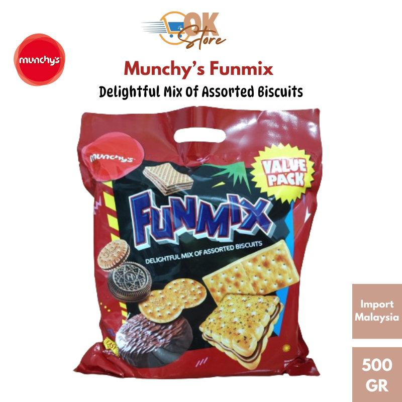 Jual Munchy's Funmix Delightful Mix Of Assorted Biscuits 500GR Isi 17 ...