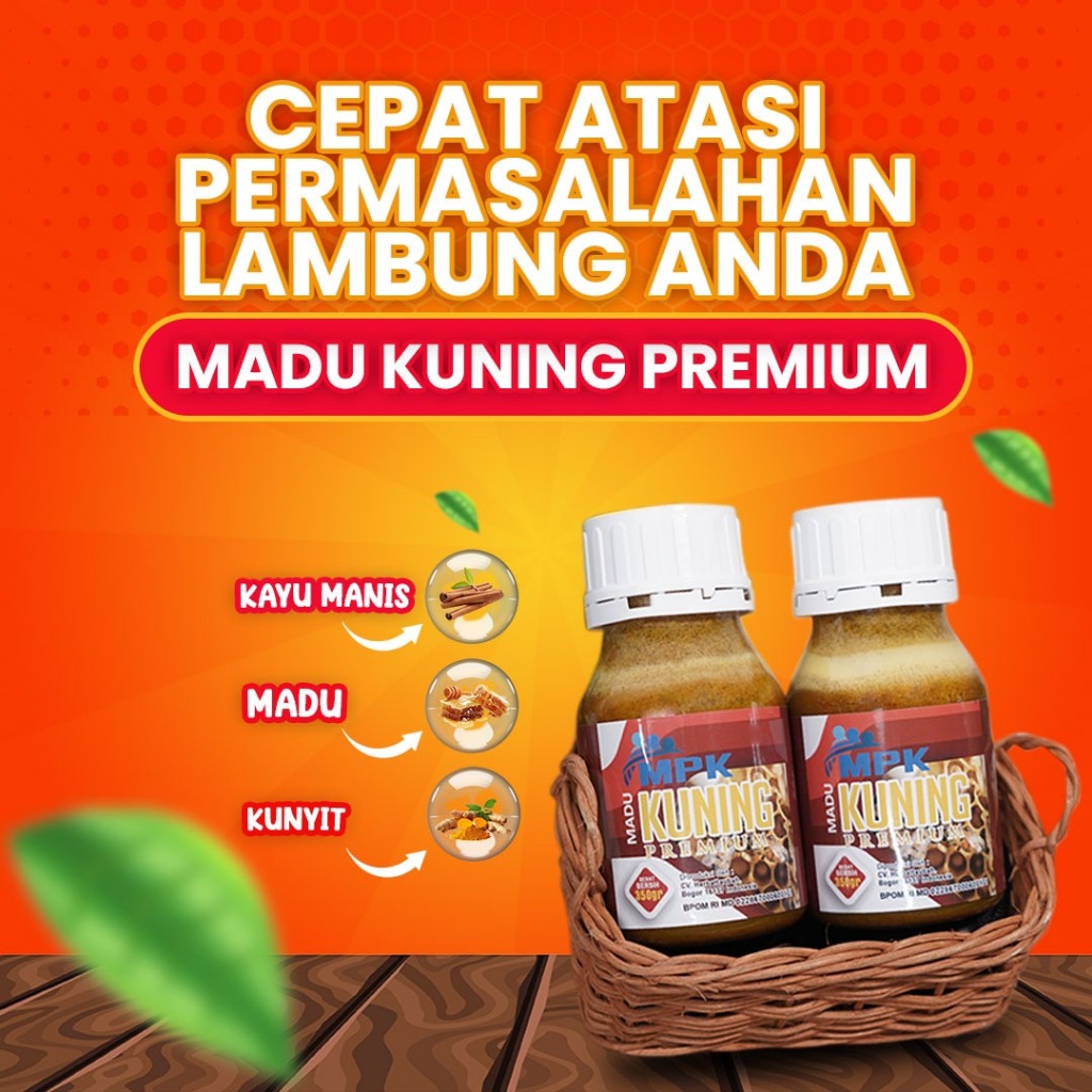Jual MADU LAMBUNG MADU KUNING PREMIUM ATTAUBAH 350GR | Shopee Indonesia