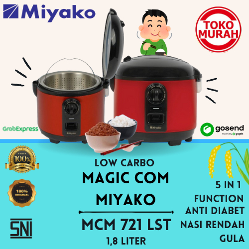 Jual Magic Com Digital/Rice Cooker/Penanak Nasi MIYAKO MCM 721 LST 1,8 ...