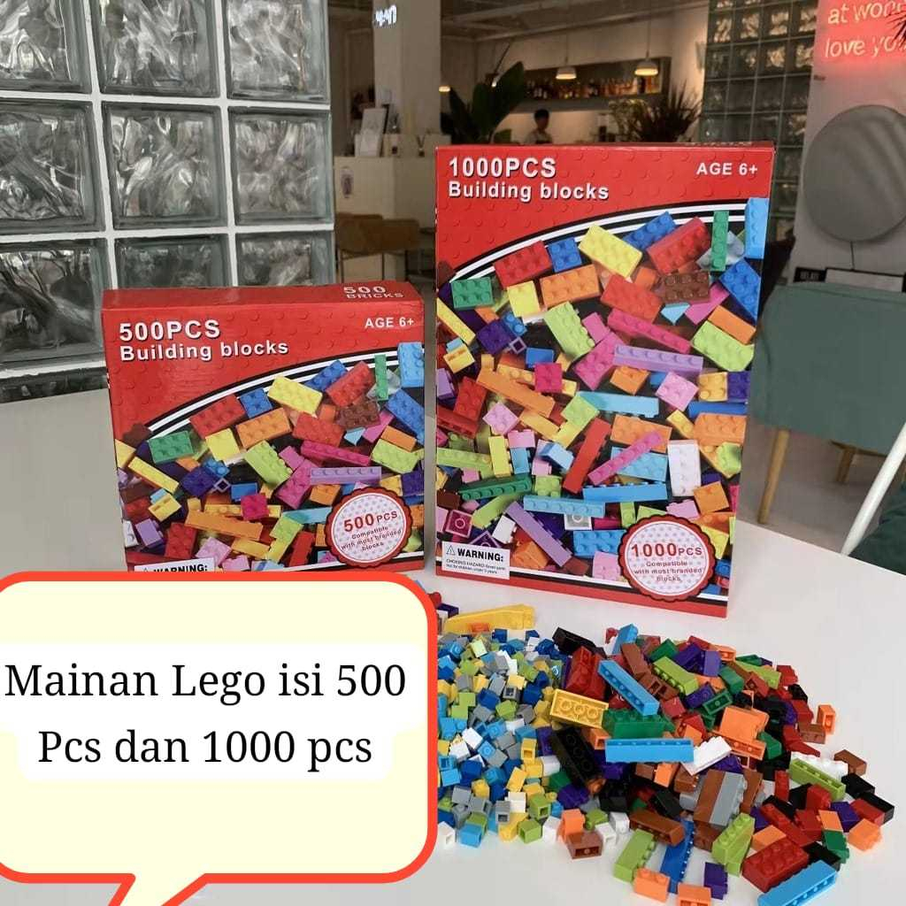Jual { OMG } MAINAN BUILDING BLOCKS ISI 500PCS DAN 1000PCS / MAINAN ...