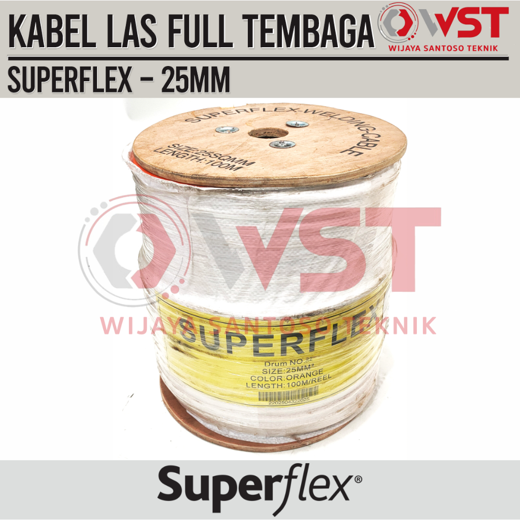 Jual SUPERFLEX Kabel Las 25mm Full Tembaga - ASLI Superflex Australia ...