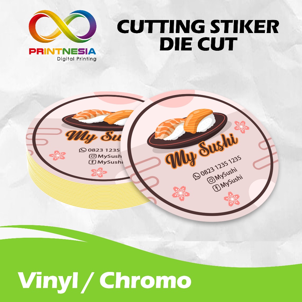 Jual Cetak Stiker DIE CUT A3+ | Vinyl / Chromo Cutting Putus A3+ | Die ...