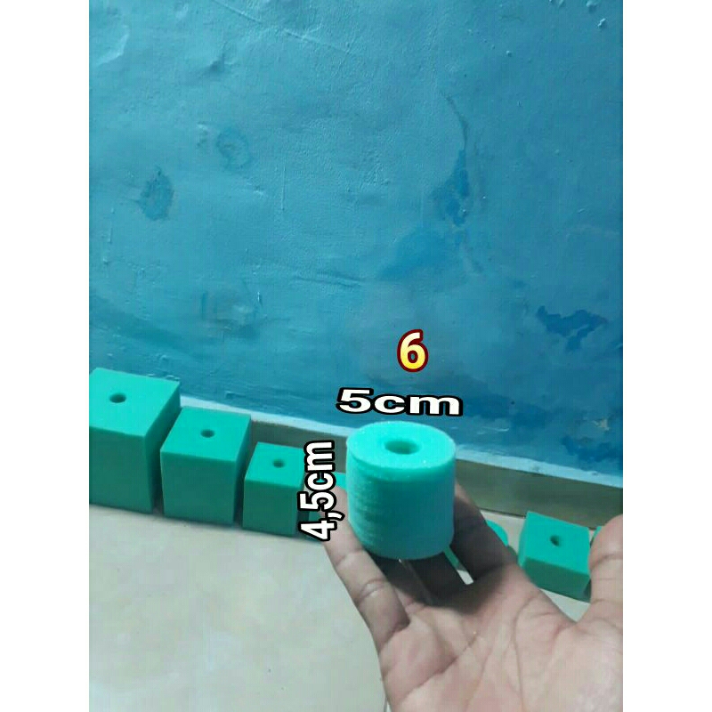 Jual 1 buah Busa spon untuk biofoam diameter 5cm tinggi 4,5cm | Shopee ...