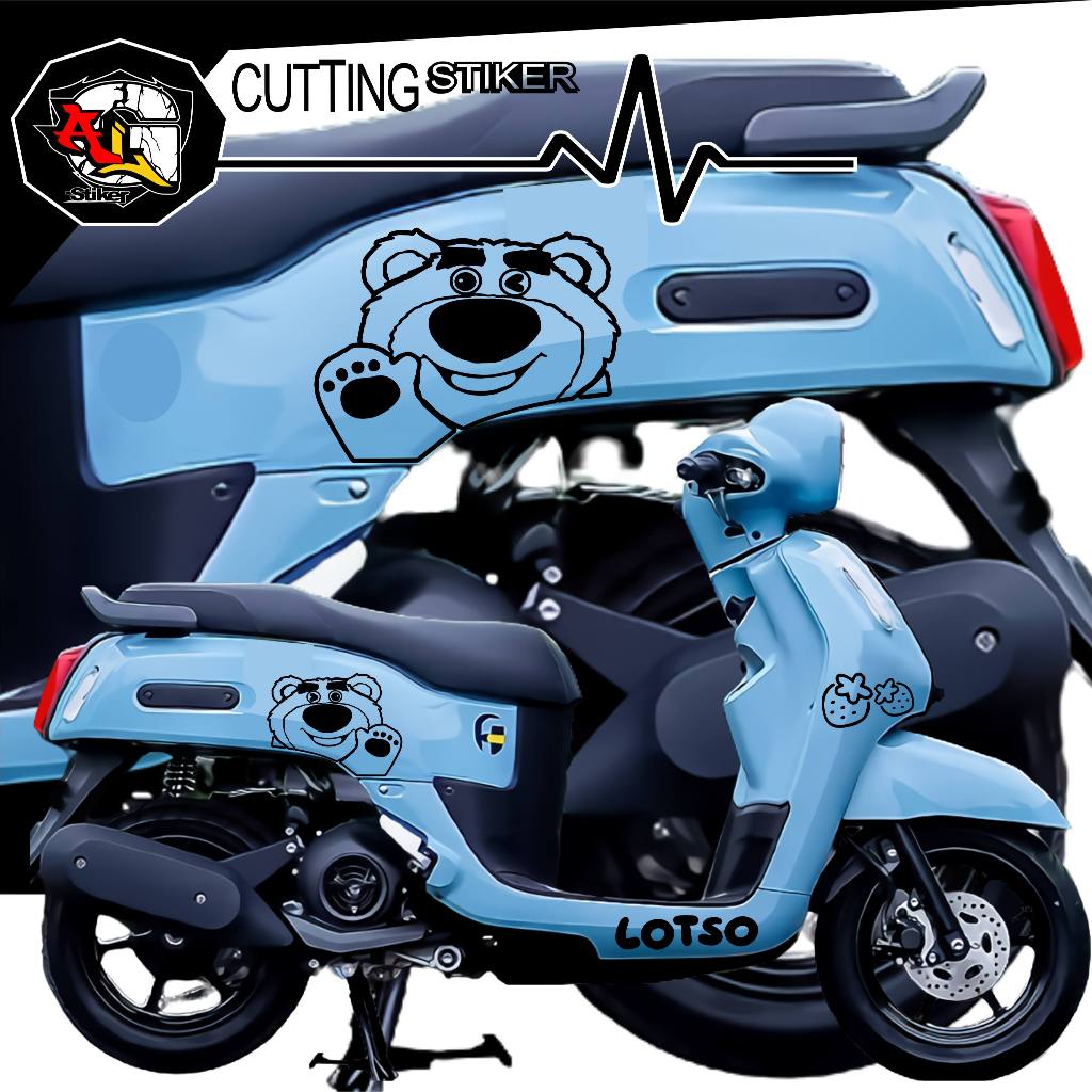 Jual STICKER KARTUN LOTSO/SC.593/STICKER CUTTING MOTOR FAZZIO/STRIPING ...