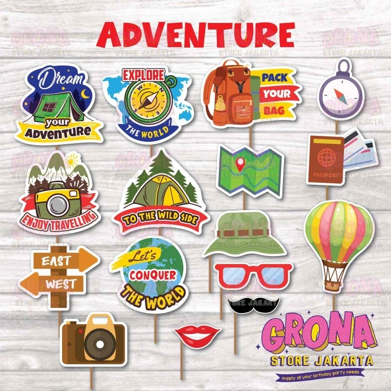 Jual Acc Props Photobooth Adventure / Photobooth Adventure / Photobooth ...