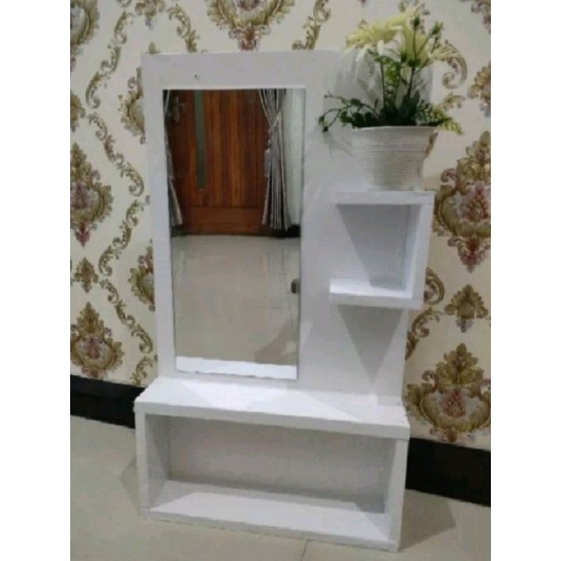 Jual rak rias/meja rias gantung/kaca cermin rias | Shopee Indonesia