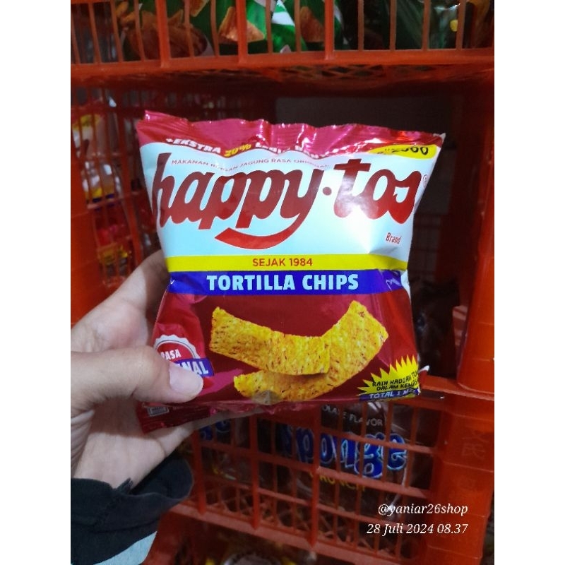 Jual SNACK HAPPY TOS TORTILLA CHIPS 30GR | Shopee Indonesia