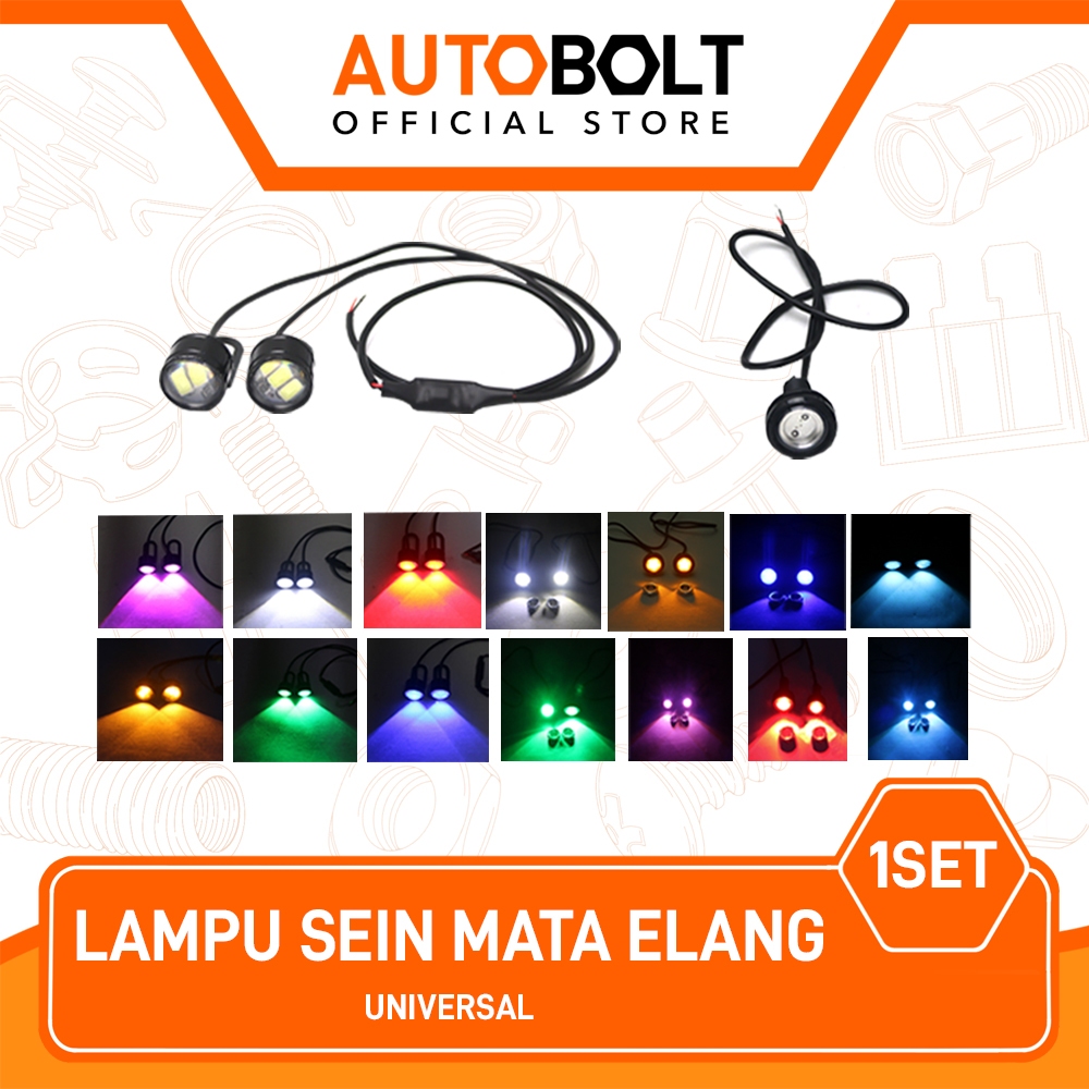 Jual Eagle Eye COB Strobo Mata Elang 3 LED 23 mm Diam Strobo Sein Sen Eagle Eye Kedip Kedip ...