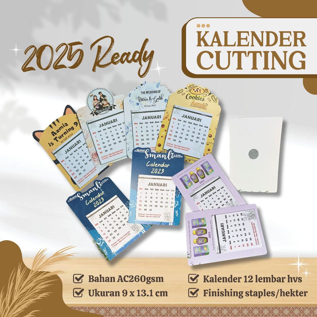 Jual Kalender Magnet Kalender Tempel Desain Custom Souvenir Unik Lucu l ...