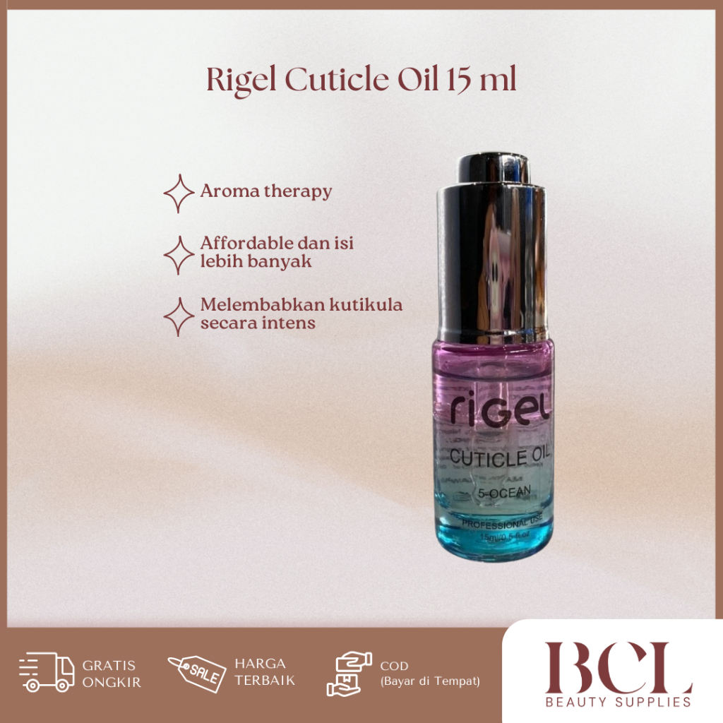 Jual RIGEL - 15ml Cuticle Oil Vitamin Kutikula Manicure | Shopee Indonesia