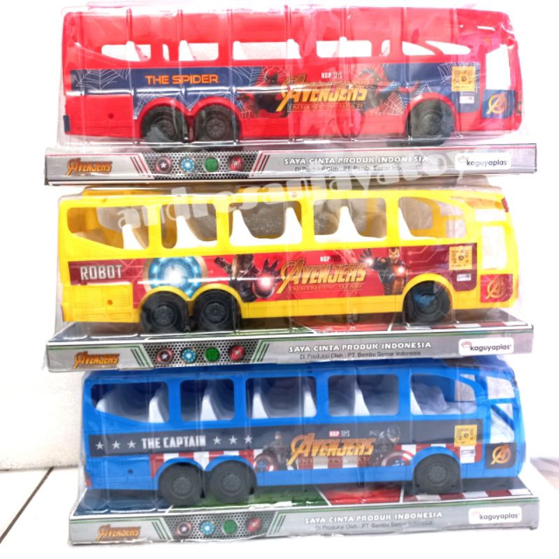 Jual Mainan Bis Dorong Besar Mainan Anak Bus Pariwisata KGP 891-1AV ...