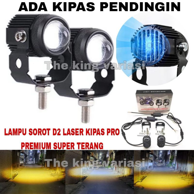 Jual LAMPU SOROT D2 LASER MINI DRIVING PREMIUM SUPER TERANG CAHAYA ...