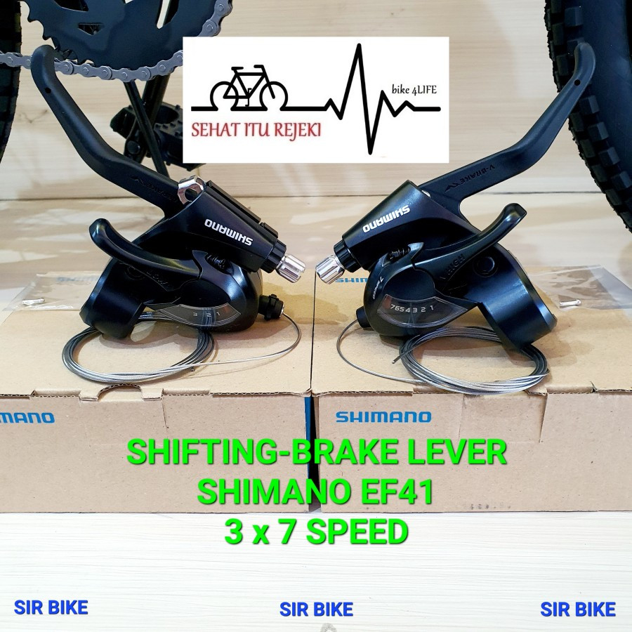 Jual SHIFTER + BRAKE LEVER SHIMANO TOURNEY EF41 3 x 7 SPEED 3 SP 7 SP OPERAN HANDLE REM SEPEDA ...