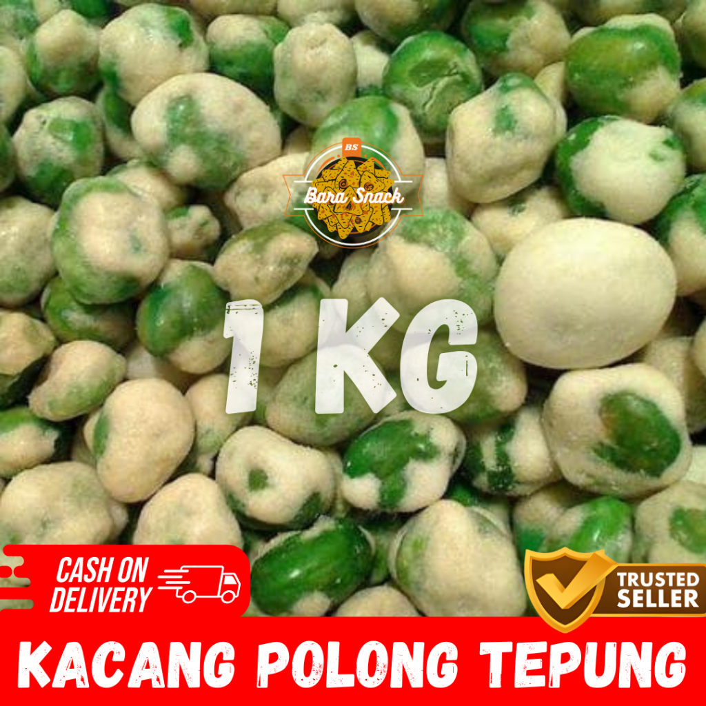 Jual [ 1KG ] Kacang Polong Tepung Super Crispy Cap Jaipong / Camilan ...