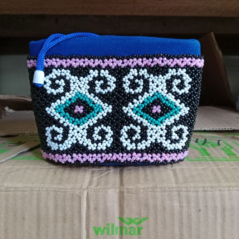 Jual tas serut manik ukuran sedang - tas tote bag manik - tas kadut ...