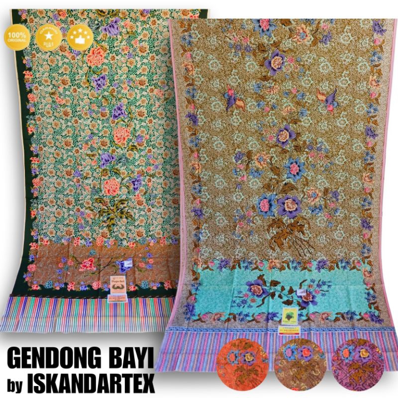 Jual Selendang Anggur Hijau Puspa Sari Gendong Bayi Kain Batik Motif ...