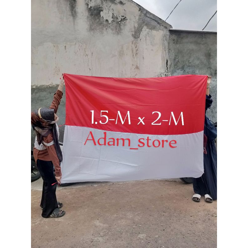Jual Bendera jumbo uk 1.5 meter x 2 meter / Bendera merah putih ...