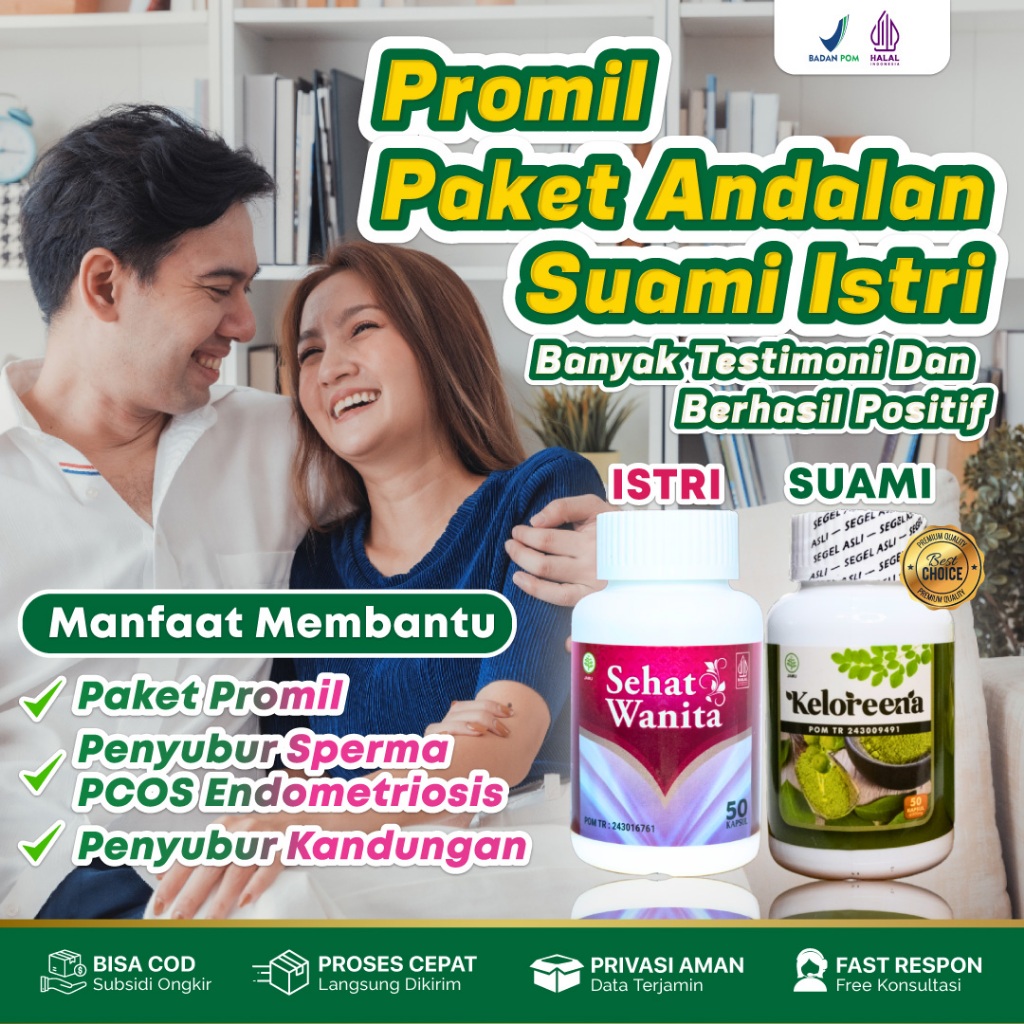 Jual Paket Promil Suami Istri Obat Penyubur Pengental Sperma Pria Vitamin Kesuburan Wanita Cepat ...