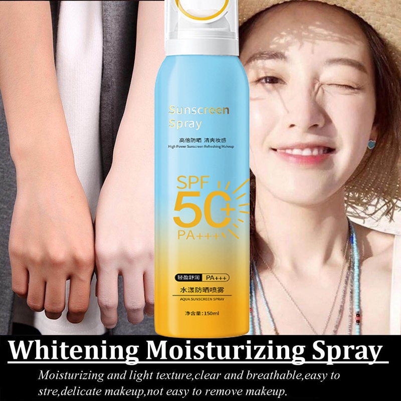 Jual Sun Spray Spf 50+ Outdoor Sun Spray 150ml Sun Screen All Day Light ...