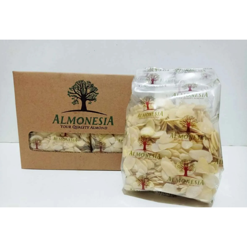 Jual Kacang Almond Slice Almonesia pack 250gr | Repack 100gr | Shopee ...