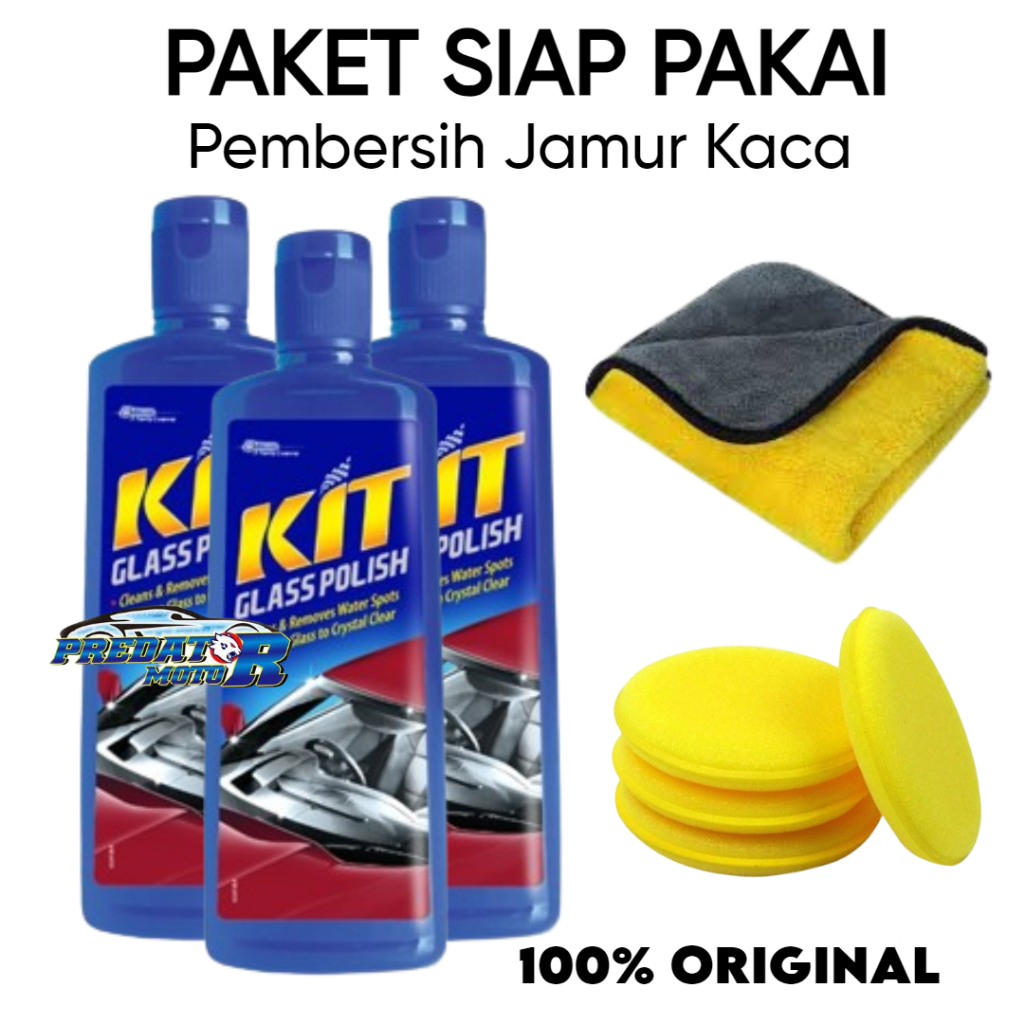 Jual PAKET SIAP PAKAI BEBAS JAMUR KACA KIT GLASS POLISH PEMBERSIH KACA ...