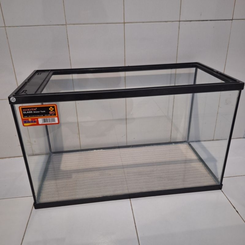 Jual Aquarium Akuarium Nikita hitam 60 cm (khusus kurir instan) | Shopee Indonesia