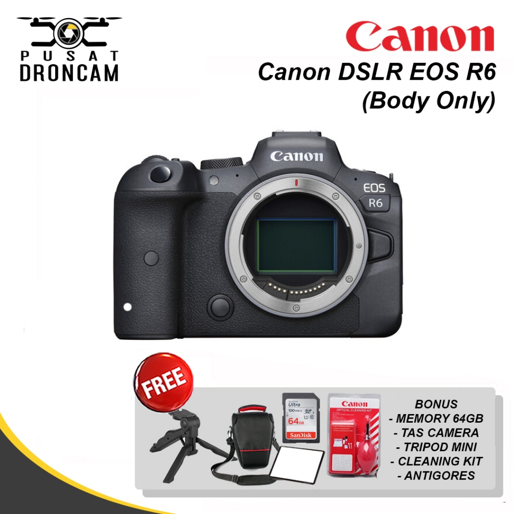Jual Canon EOS R6 Body Only Mirrorless Camera EOS R 6 BO - Original ...