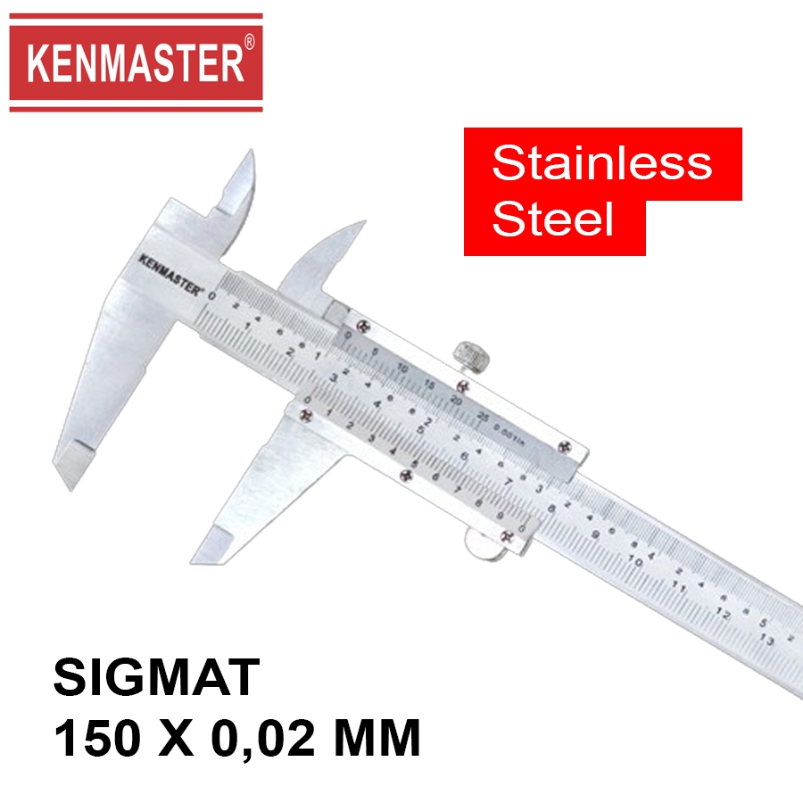 Jual Kenmaster jangka sorong / Sigmat 6 inch / Vernier Caliper (Box ...