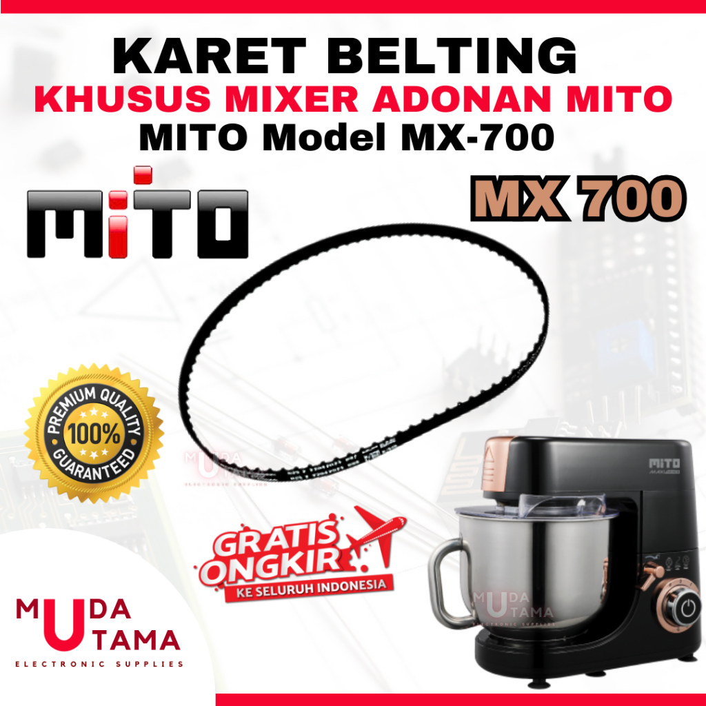 Jual KARET MIXER MITO MX 700 - BELTING MIXER MITO MX700 - VANBELT MIXER ...