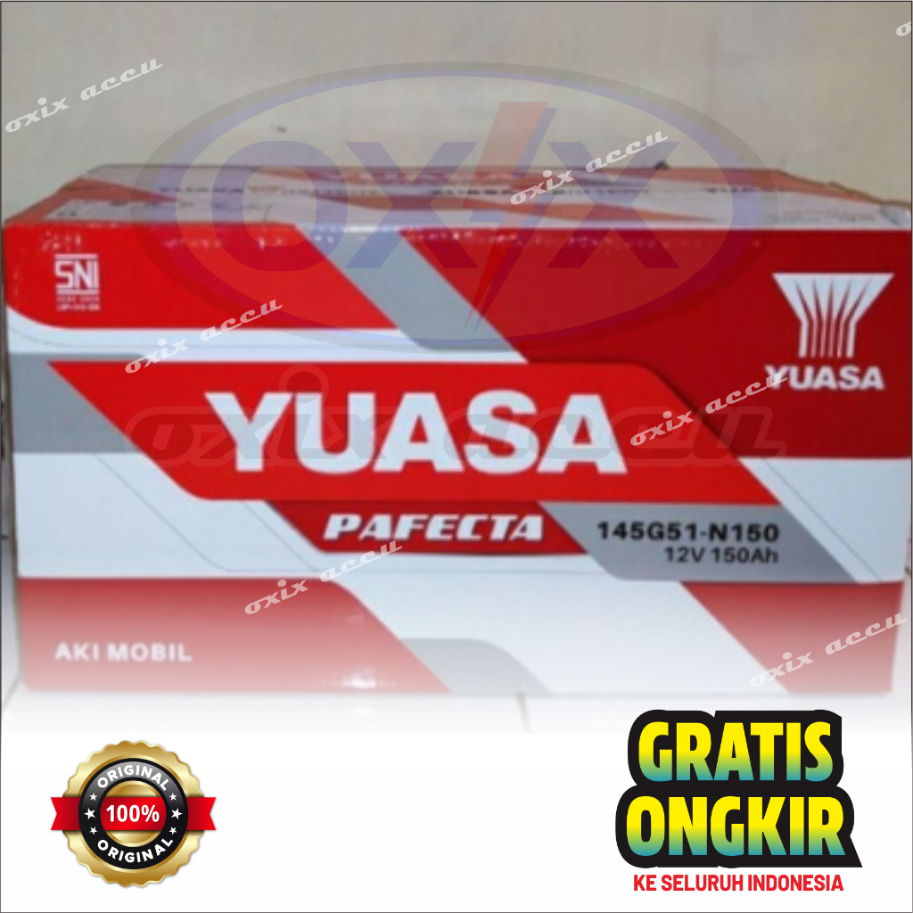 Jual Yuasa Pafecta N150 (145G51) 12V 150Ah Original - Aki Dumptruck ...