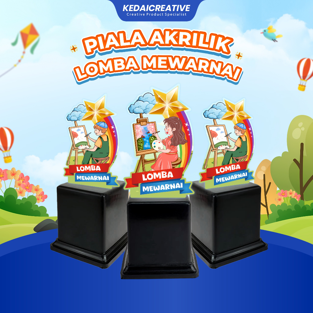 Jual Piala Lomba Mewarnai Anak TK PAUD | Shopee Indonesia