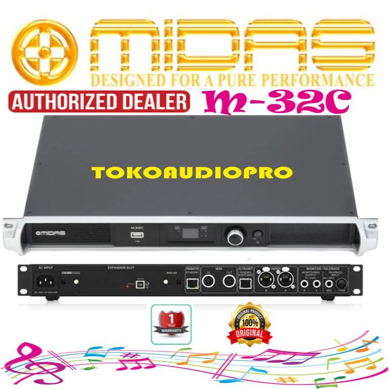 Jual Mixer MIDAS M32C Digital Rack Mixer for Installed and Live Sound M ...