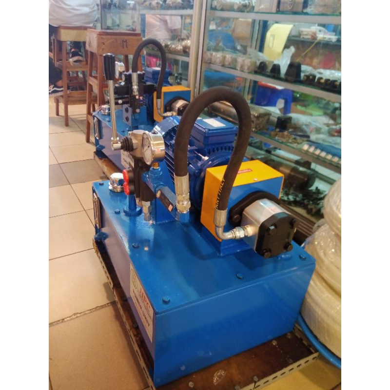 Jual POWER PACK 40 LITER MANUAL HYDRAULIC 3HP/2,2KW/3PHASE | Shopee ...