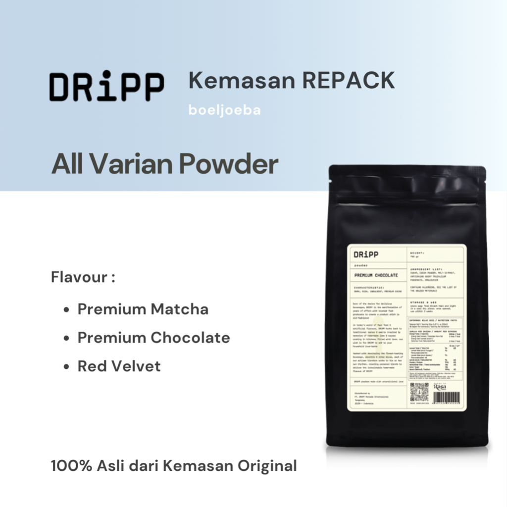 Jual REPACK - Dripp All Varian Powder [30] g | Shopee Indonesia