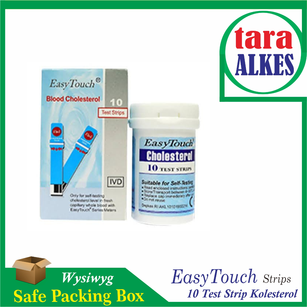 Jual Strip Stik Kolesterol Easy Touch Strip EasyTouch Blood Cholesterol ...
