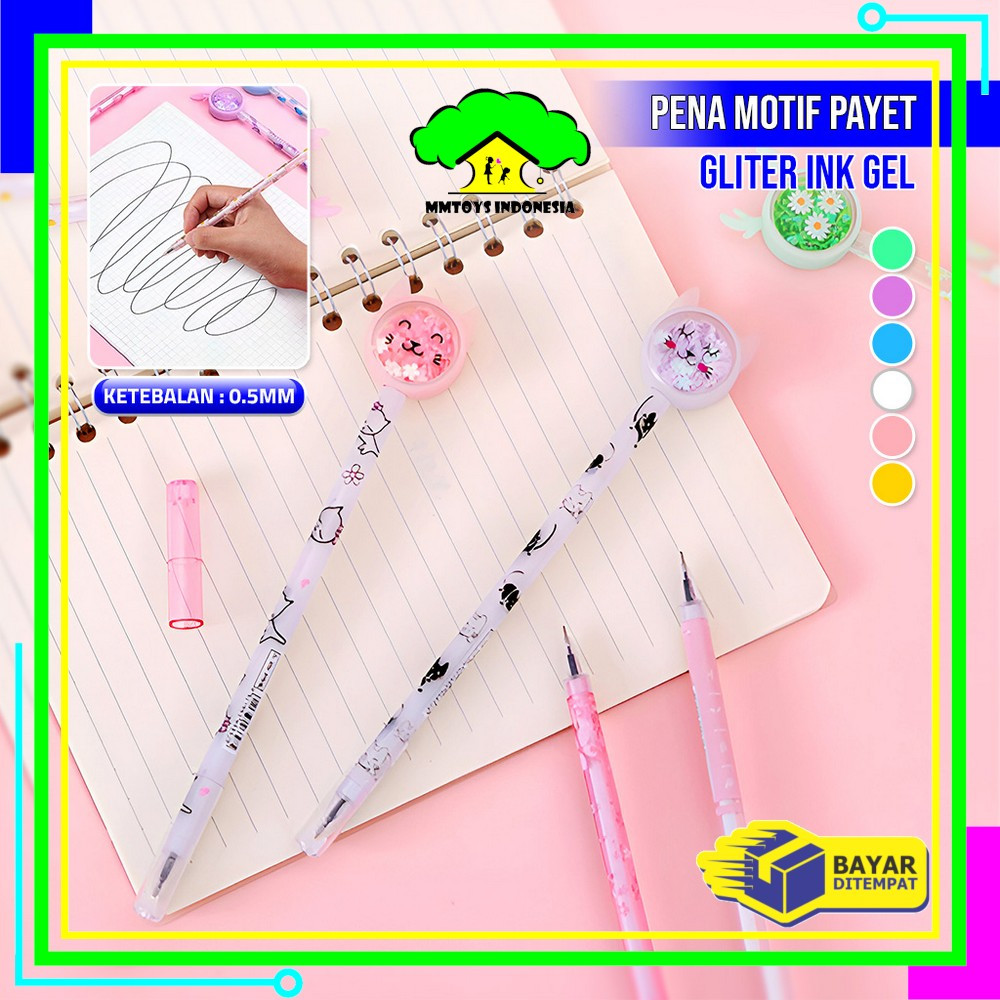 Jual MI-A90 Pulpen Gel Bunny 0.5mm Pena Gel Pastel Alat Tulis Karakter ...