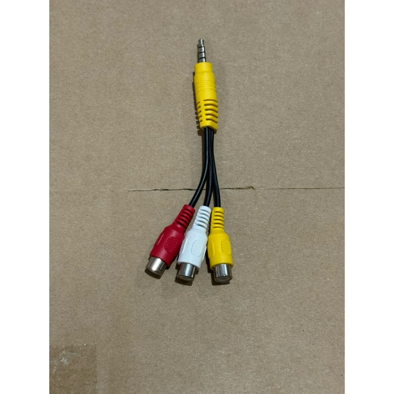 Jual KABEL RCA 3 PIN MINI STEREO/ KABEL AUDIO TO MINI TRIPLE | Shopee ...