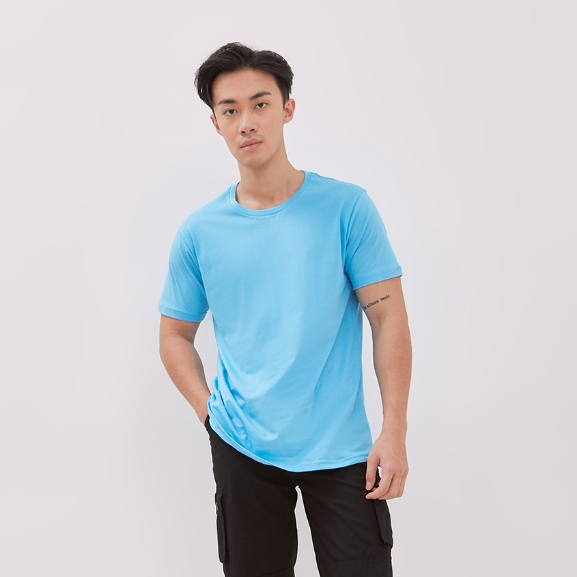 Jual KOZE - Premium Comfort Premium Combed 30S Sky Blue T-shirt - Kaos Polos Biru Langit ...