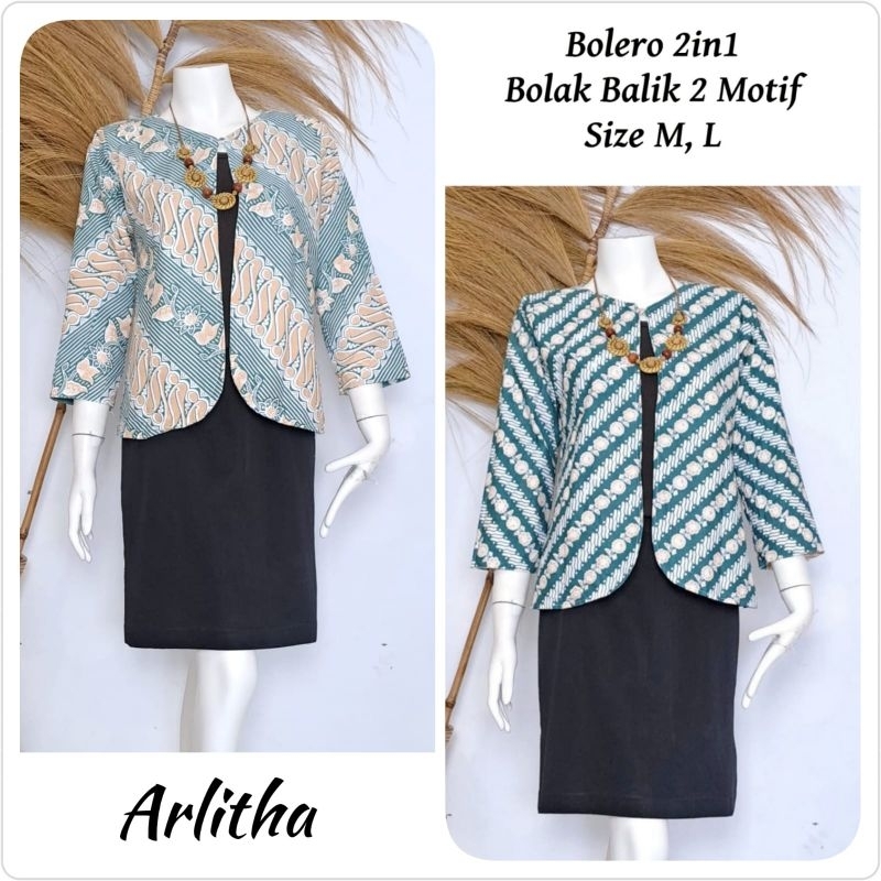 Jual Bolero Batik 2in1 Bolak Balik 2 motif | Shopee Indonesia