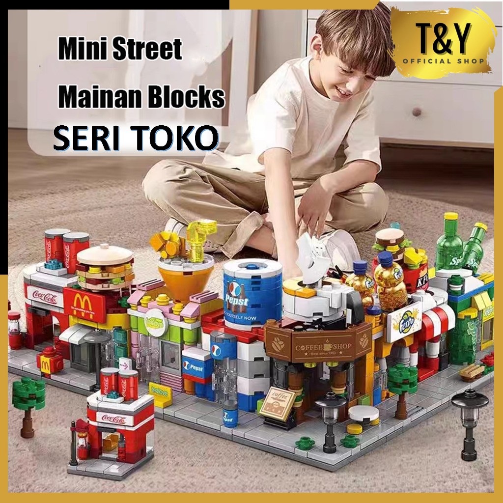 Jual T&Y Mainan Blok Seri Franchise Model Mainan Edukasi Mainan Bricks ...