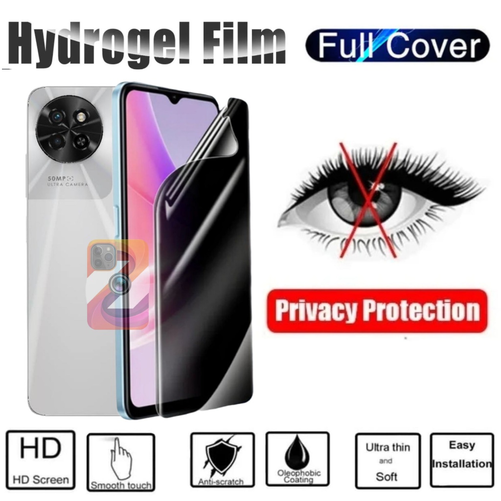 Jual Hydrogel jelly anti spy privacy matte Itel S23 4G P40 4G A27 full ...