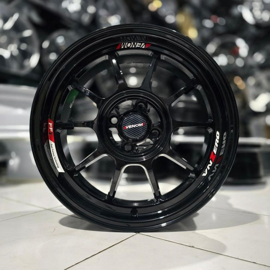 Jual velg racing mobil 16 VENOM FLOW FORMING R16 brio jazz yaris city raize | Shopee Indonesia