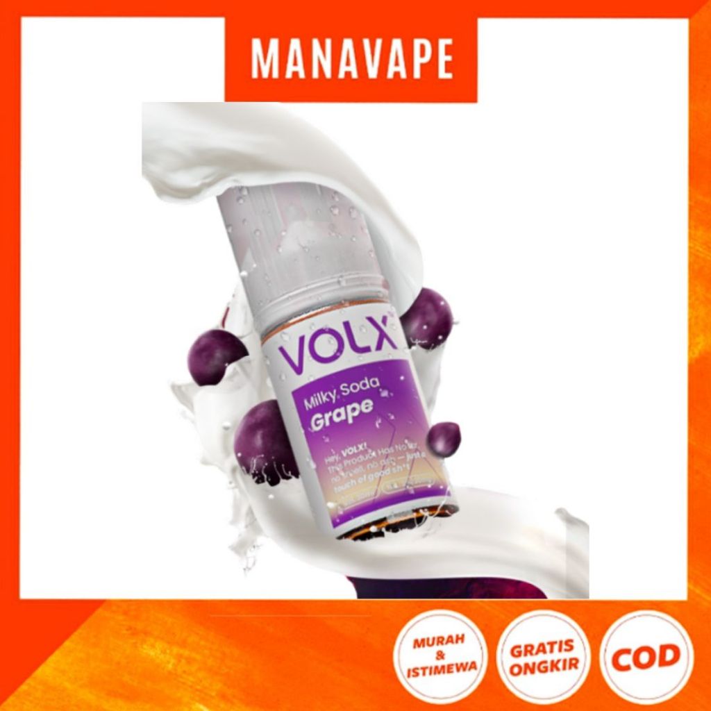 Jual VOLX Milky Soda Grape Salt 30ml | Shopee Indonesia